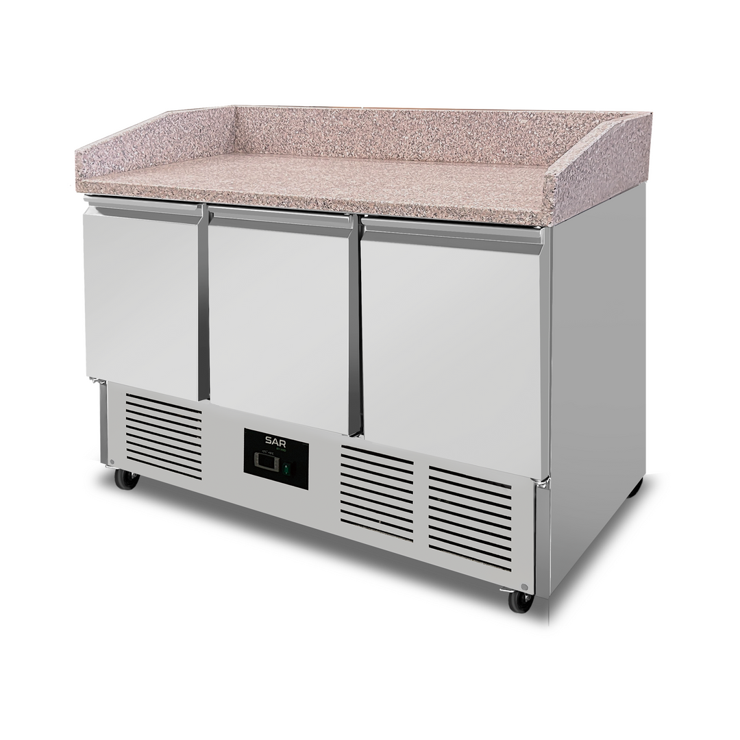 KRD Refrigerated Pizza & Bakery Counter 3 Doors Depth 700mm THPS903PZ