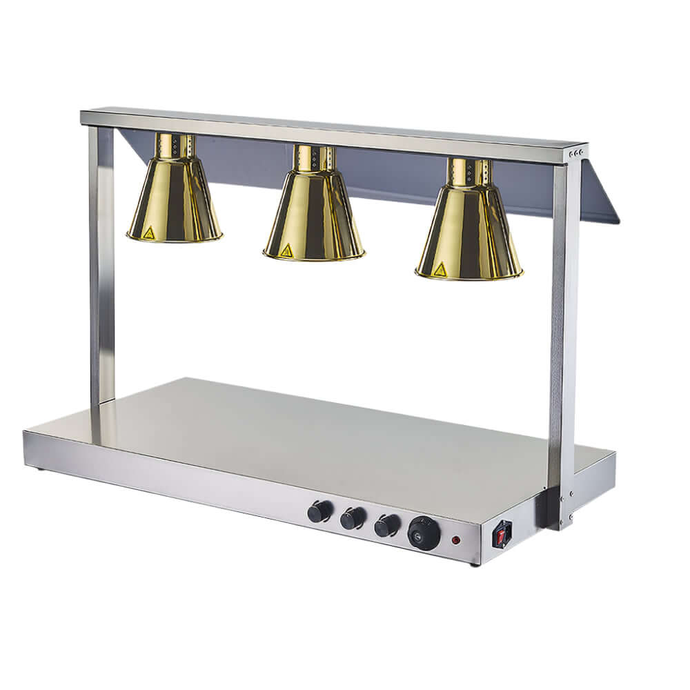 KRD Triple Buffet food warmer with gantry 3 infrared lamps S