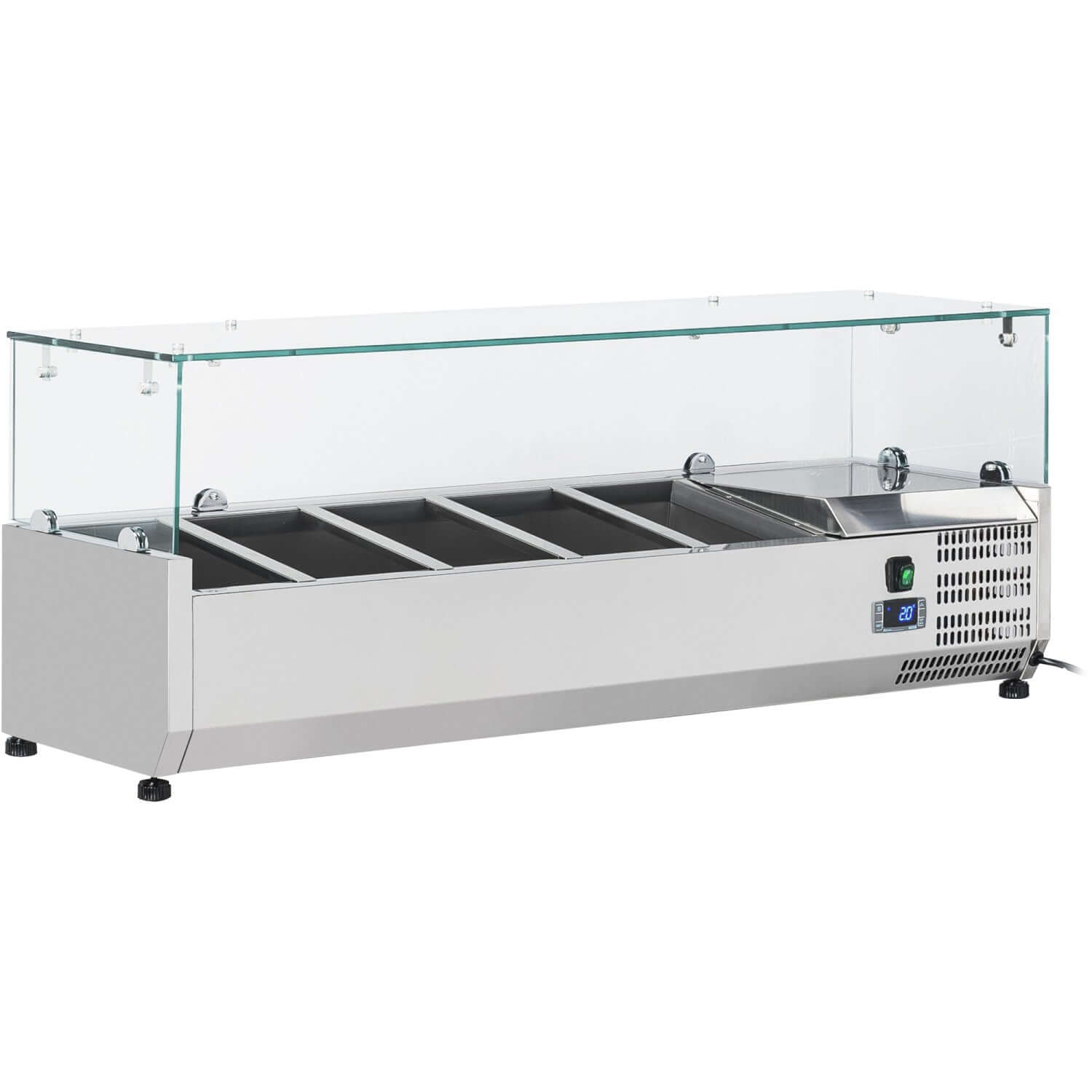 KRD Refrigerated Servery Prep Top 1200mm 5xGN1/3 Depth 380mm