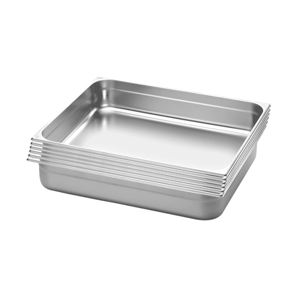 Stainless Steel Gastronorm Tray GN 1/1 Depth 150mm (Pack of 6)